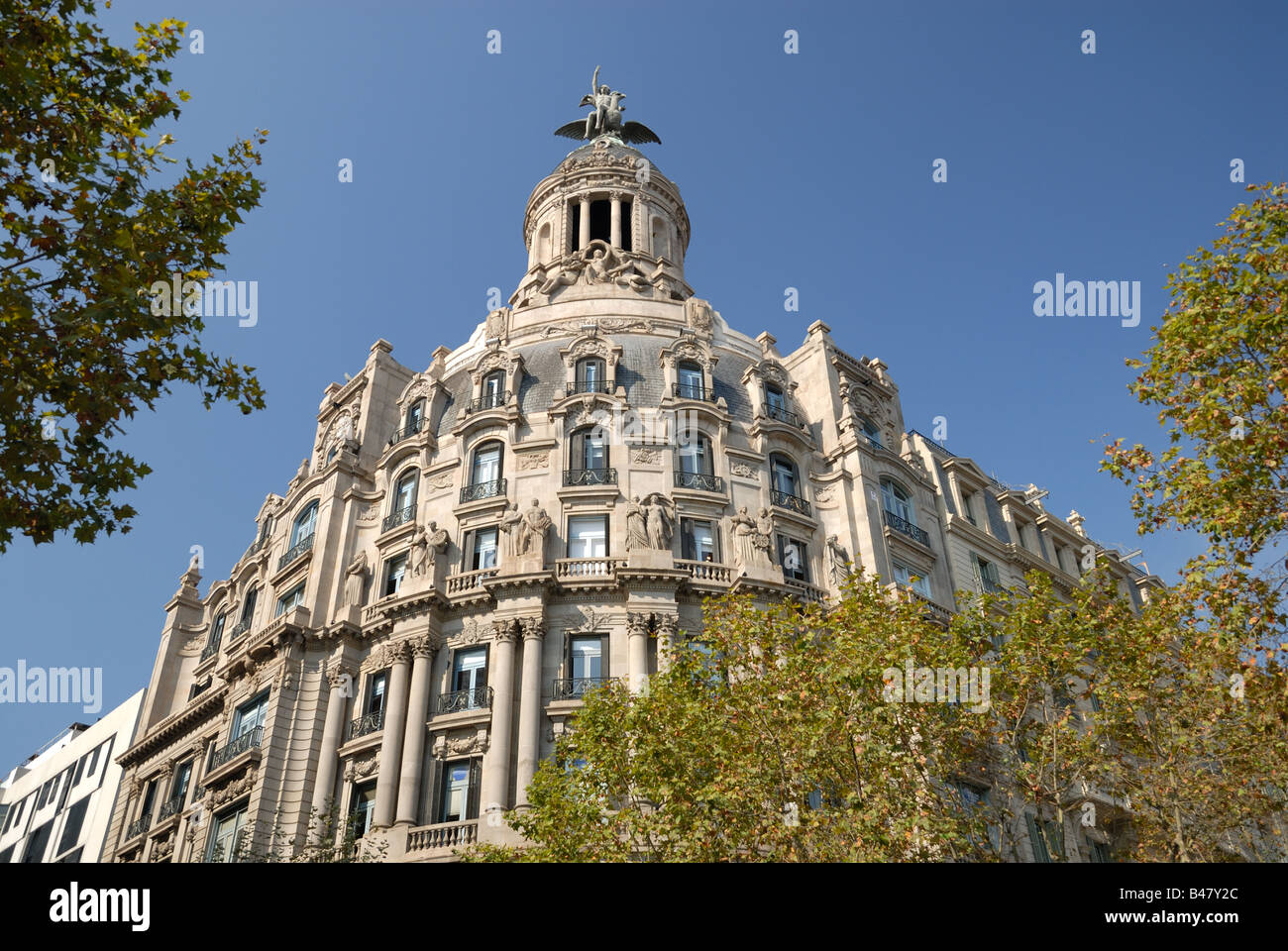 Beautiful building in Barcelona Spain Stock Photo - Alamy