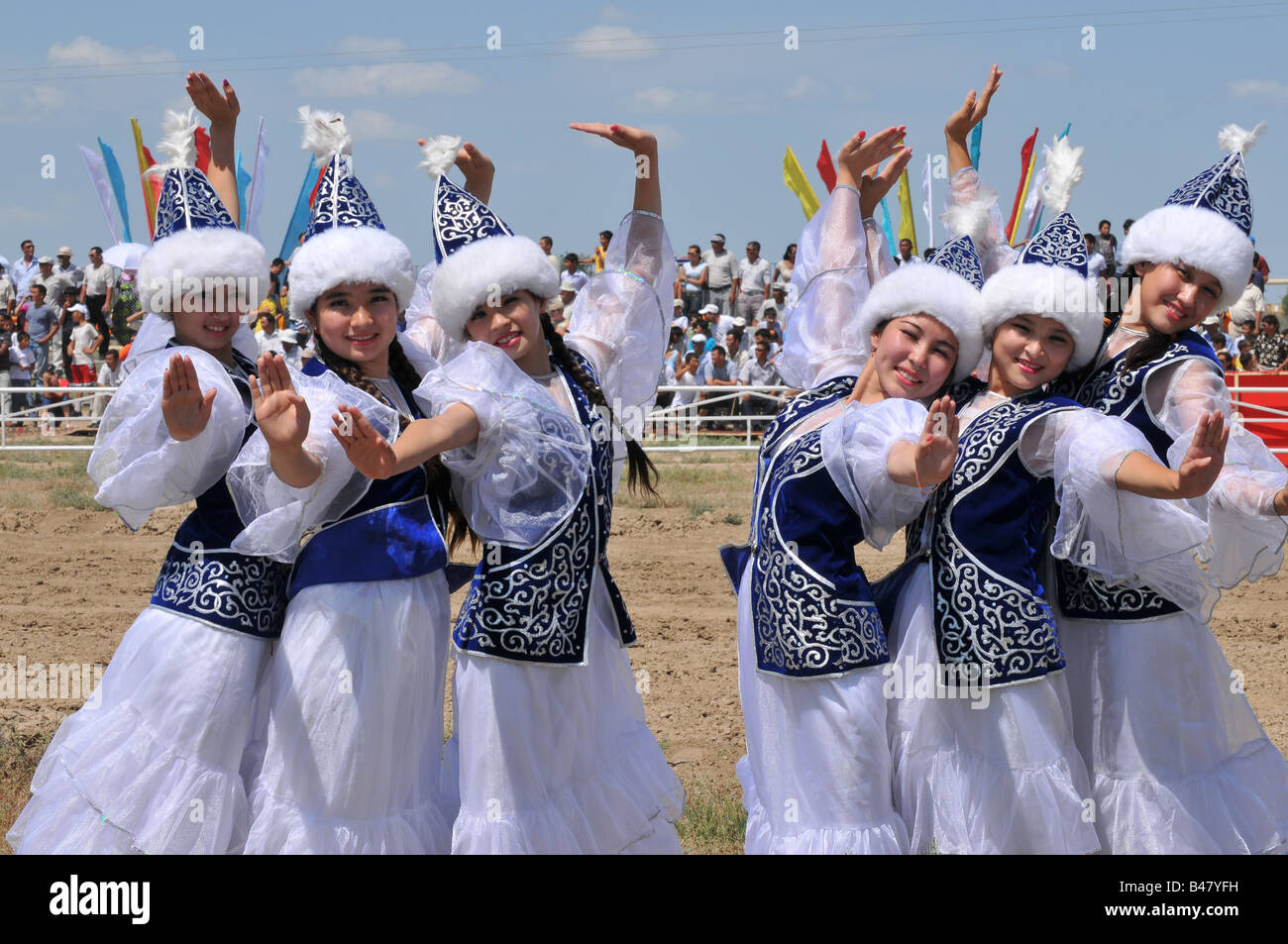 The Annual Atyrau Horse race attracts many competitors and spectators ...