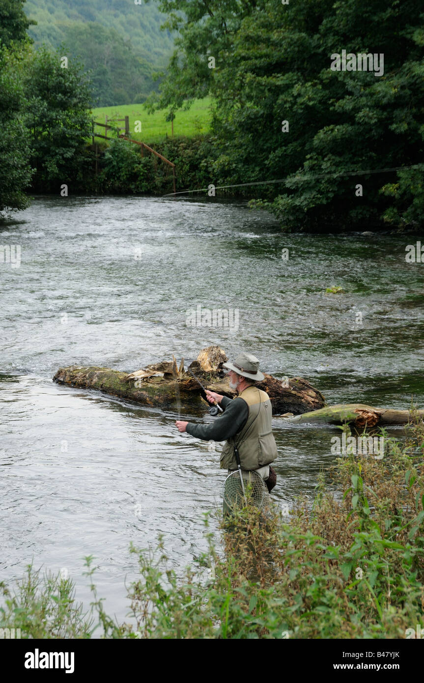 Fly fishing for Brown Trout and Grayling on the River Wye Monsal dale ...
