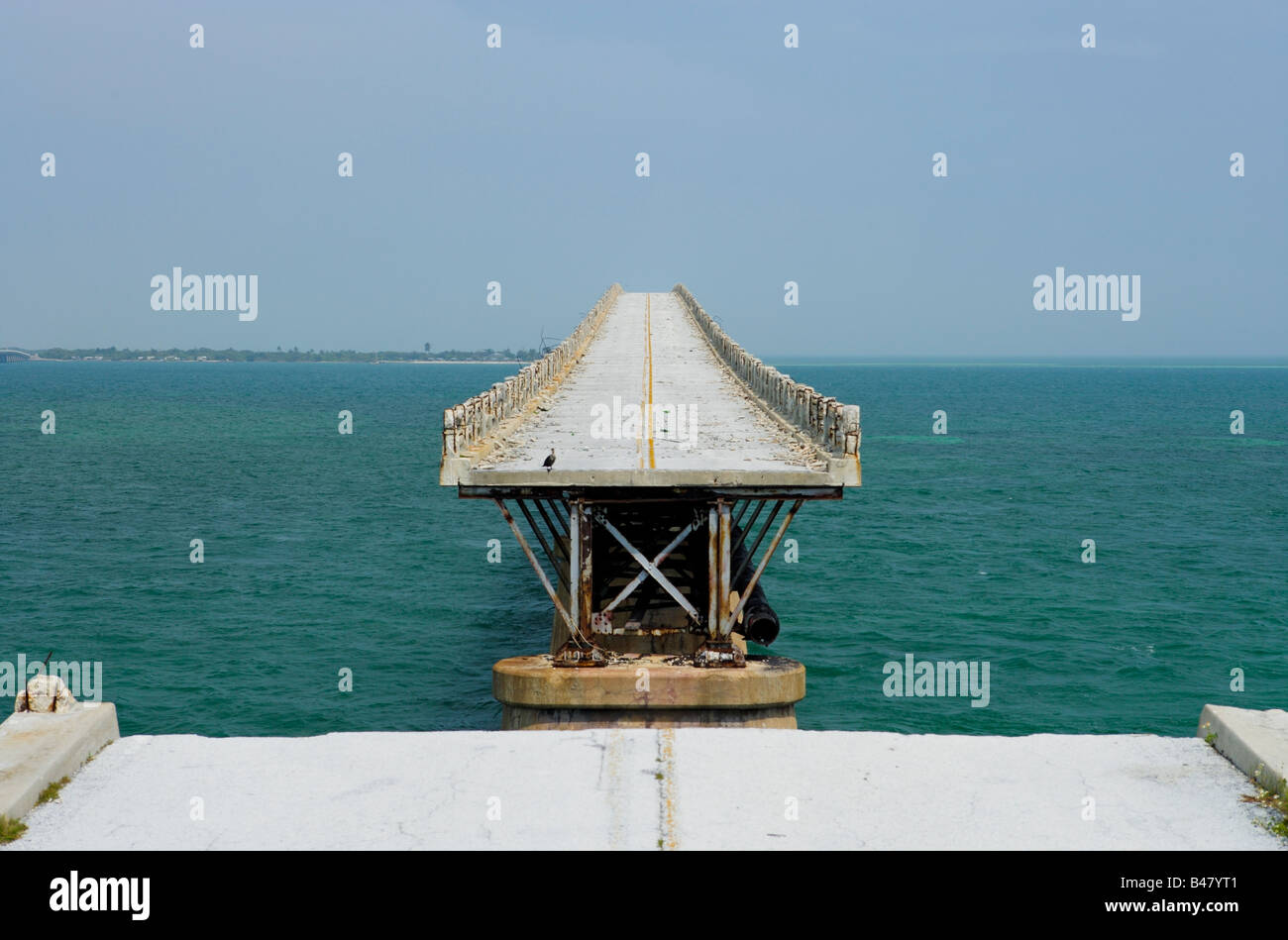 Old causeway of Overseas Highway old Bahia Honda Bridge, Spanish Harbor ...