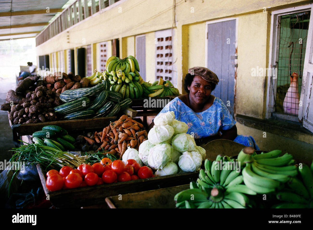 Barbados woman fruit hi-res stock photography and images - Alamy