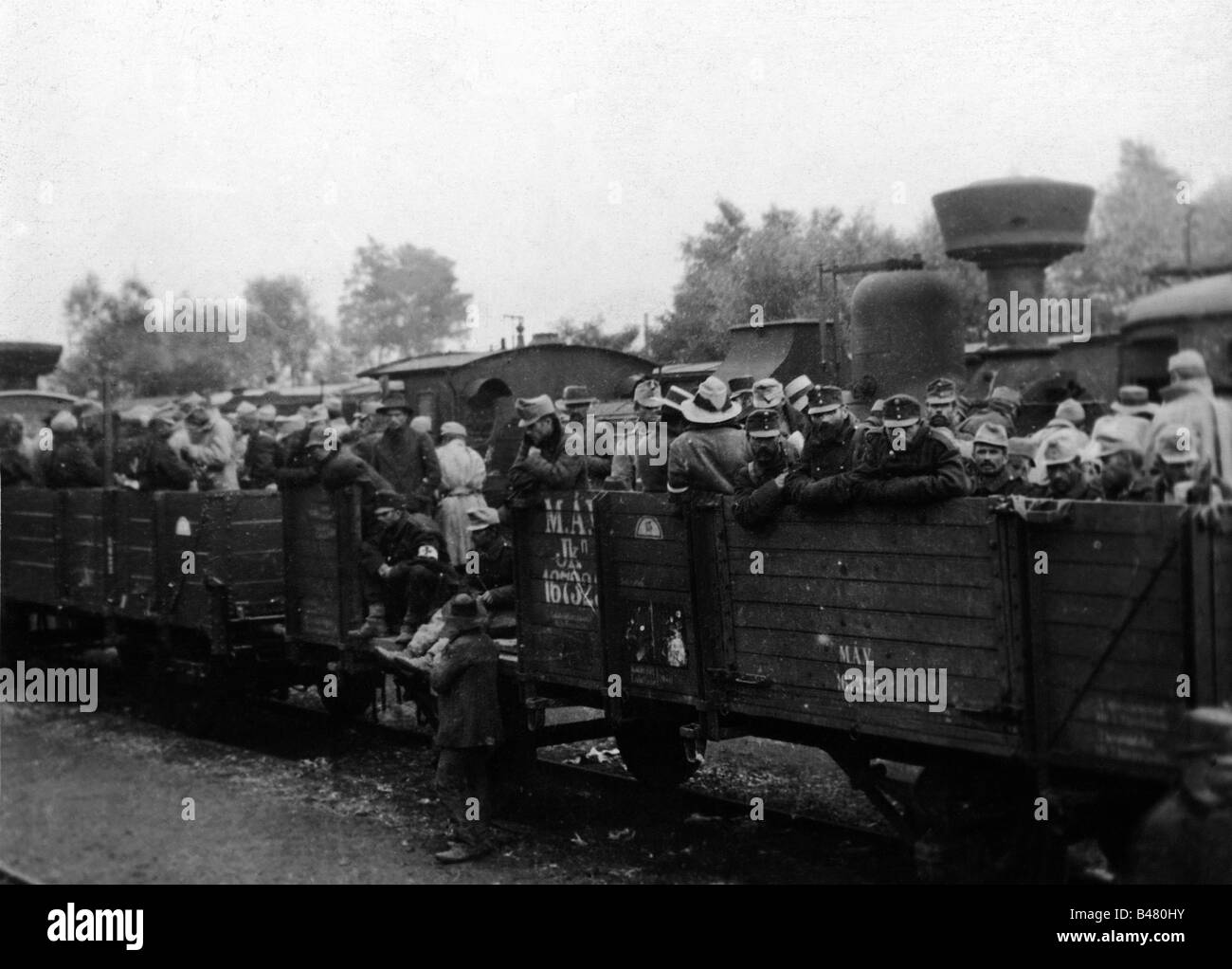 events, First World War / WWI, outbreak of the war, Austrian war ...