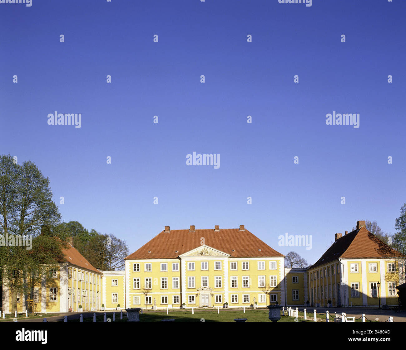 architecture, castles, Germany, Schleswig-Holstein, castle, estate "Gut ...