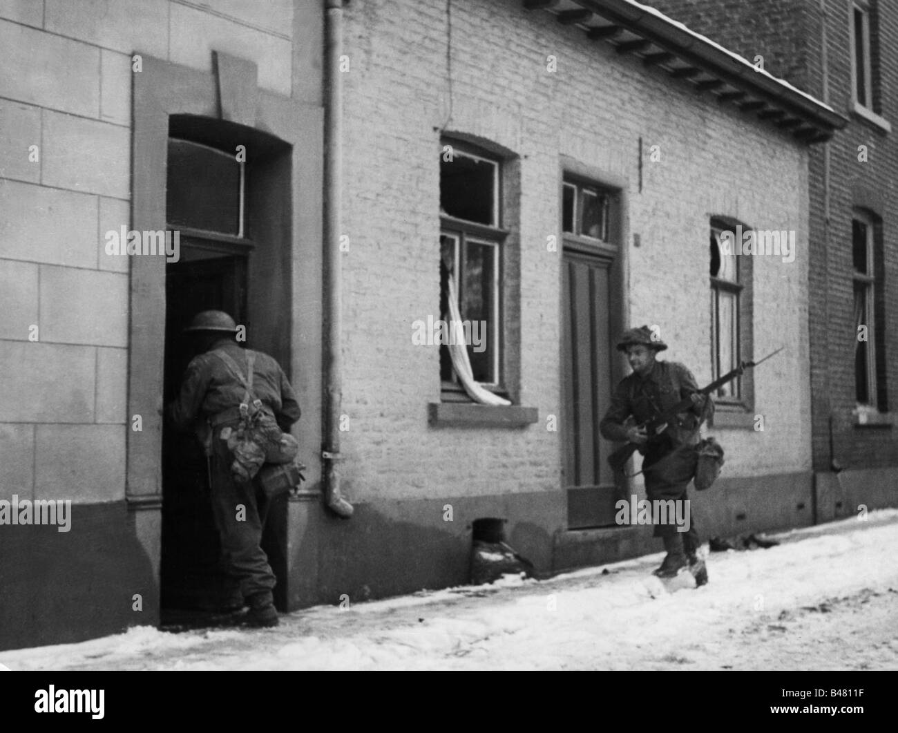 events, Second World War / WWII, Netherlands, Echt, Limburg province ...