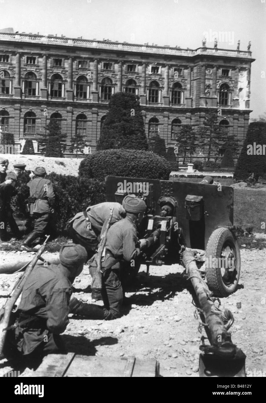 events, Second World War / WWII, Austria, end of war, Vienna 1945 ...