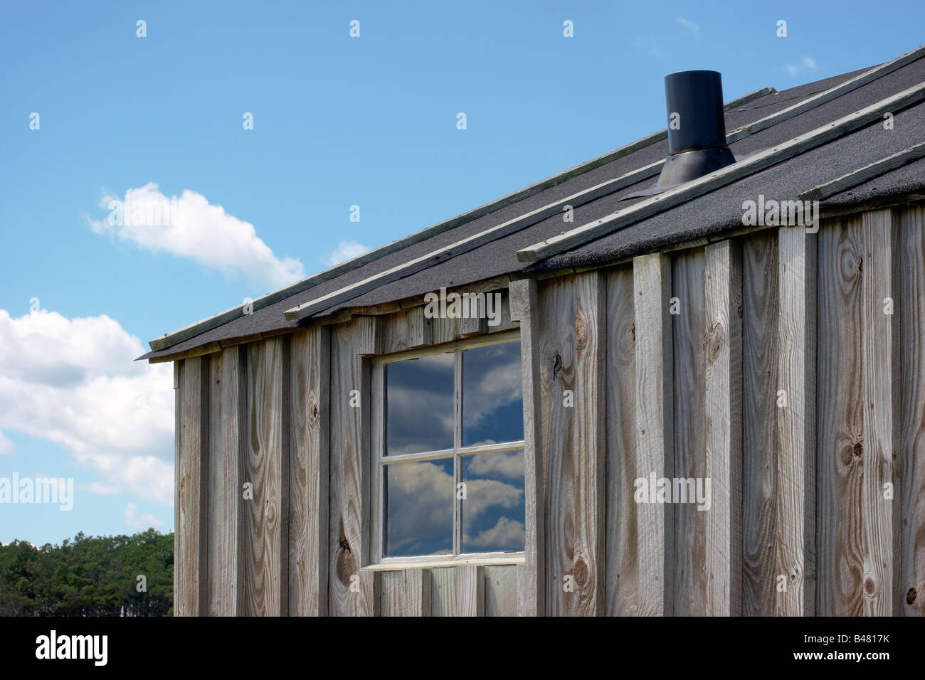The workshop and living quarters camp building at the Wright Brothers ...
