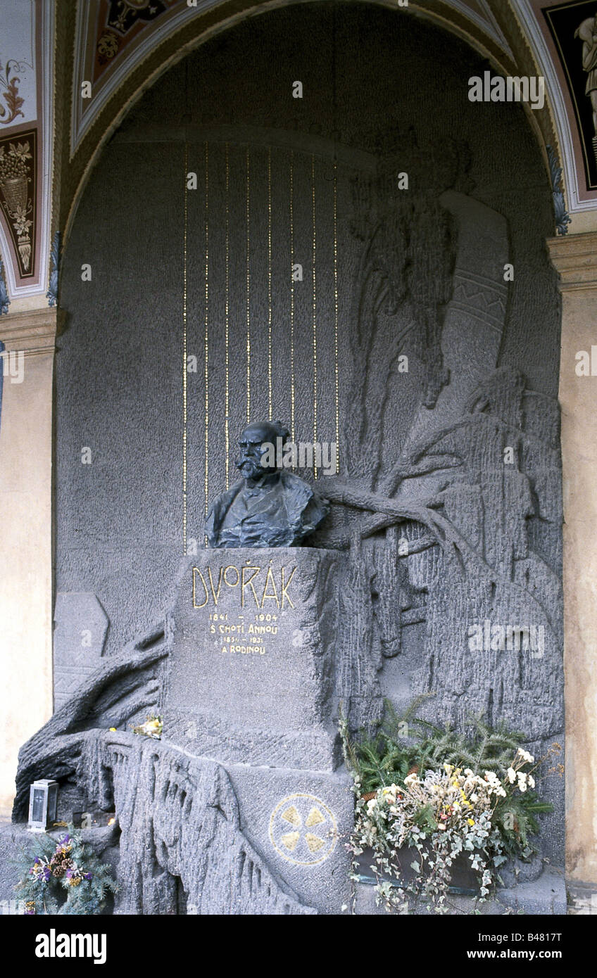 Dvorak, Antonin, 8.9.1841 - 1.5.1904, Czech composer, his grave ...