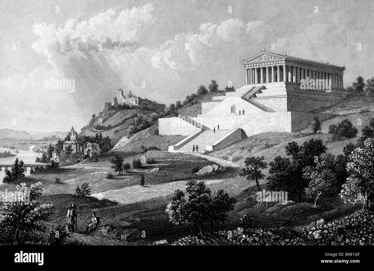geography / travel, Germany, Bavaria, Donaustauf, Walhalla temple ...