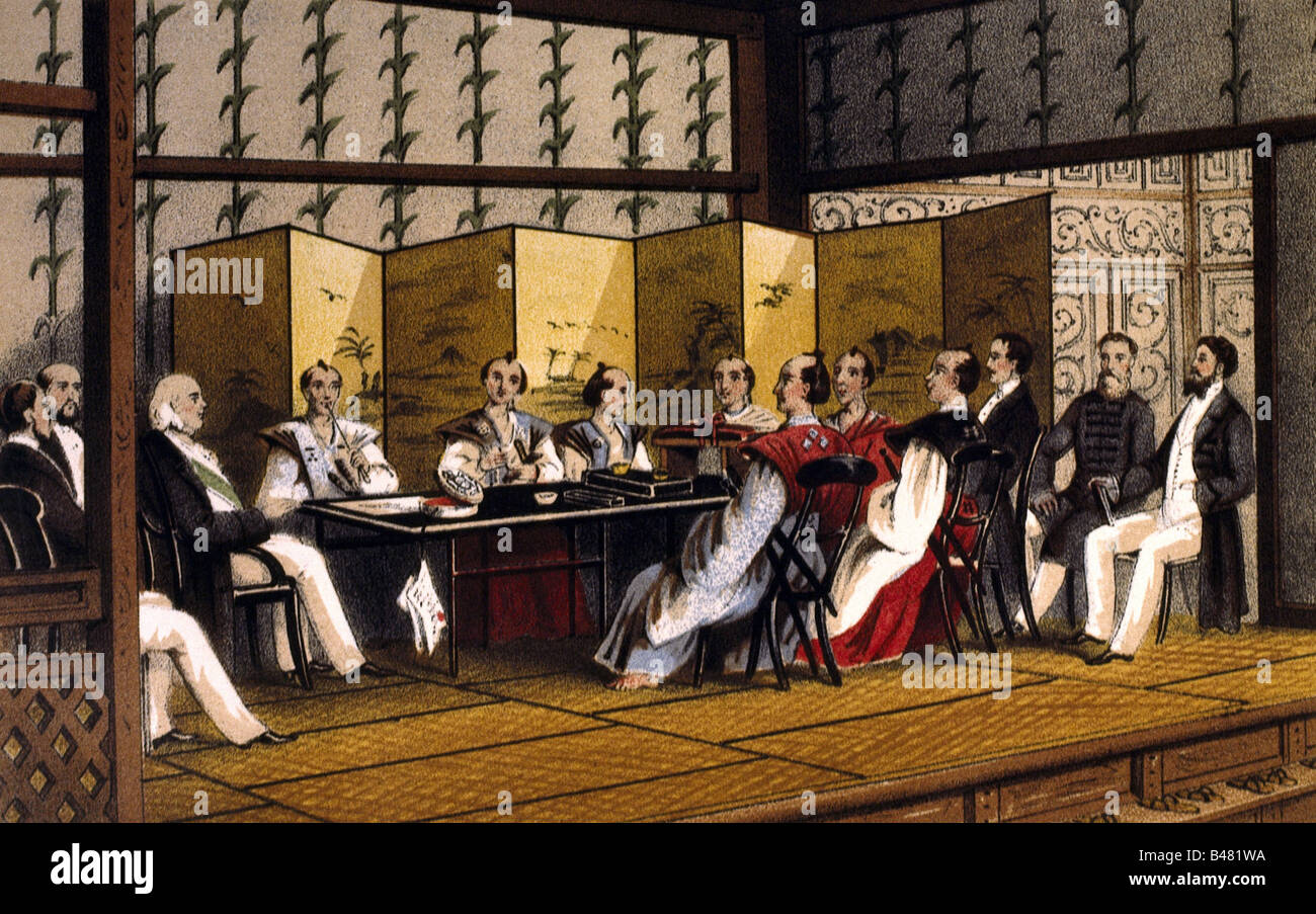 Diplomacy japan 19th century hi-res stock photography and images - Alamy