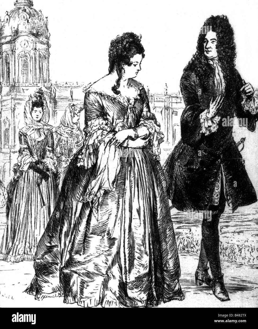 Leibniz, Gottfried Wilhelm 1.7.1646 - 14.11.1716, German polymath, talk ...