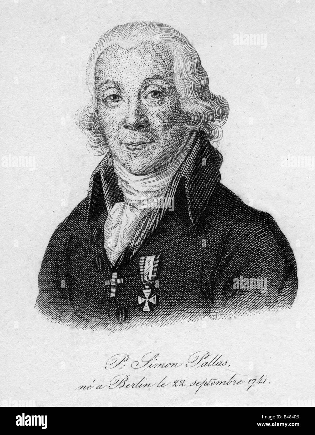 Pallas, Peter Simon, 22.9.1741 - 8.9.1811, German naturalist, portrait ...
