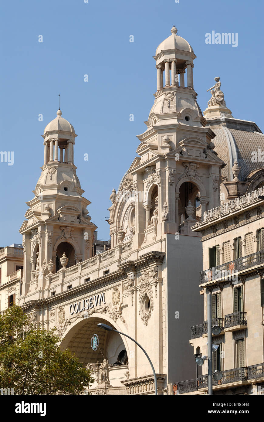 Beautiful Coliseum Building in Barcelona, Spain Stock Photo - Alamy