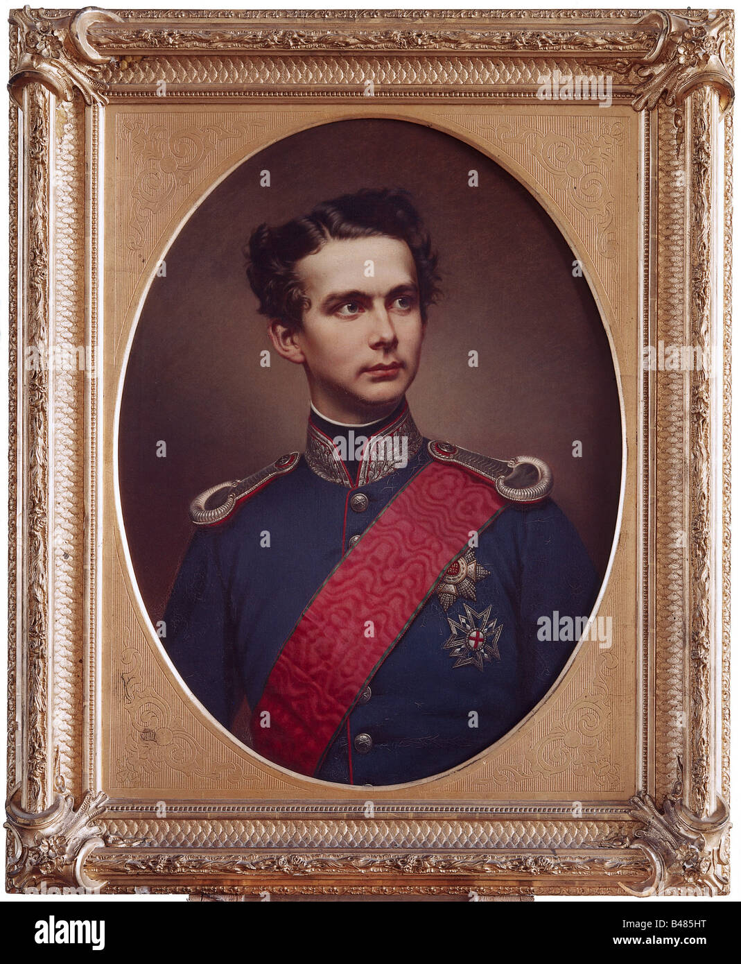 Ludwig II, 25.8.1845 - 13.6.1886, King of Bavaria 10.3.1864 - 13.6.1886 ...