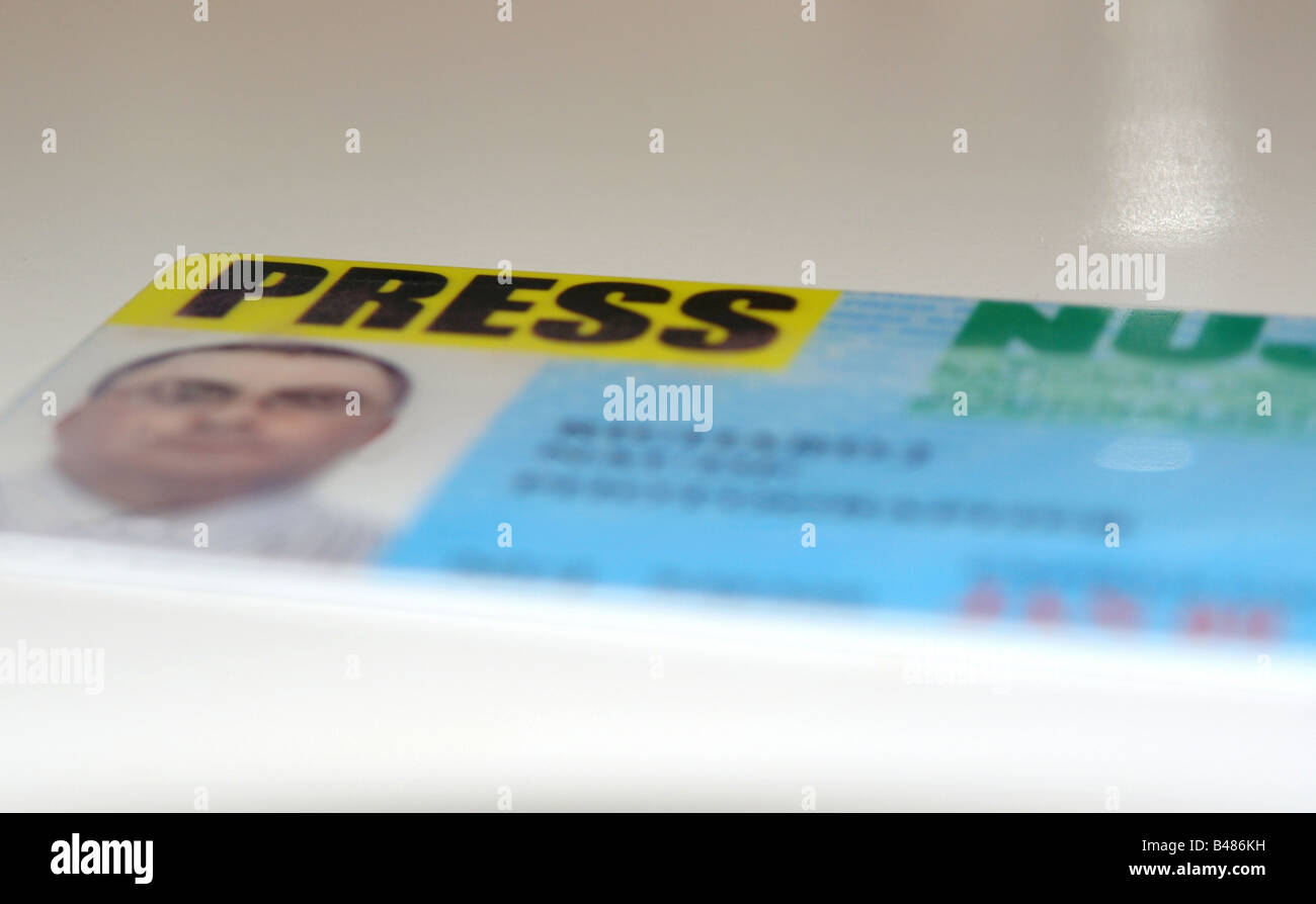 Press Card GB UK 2008 Stock Photo - Alamy