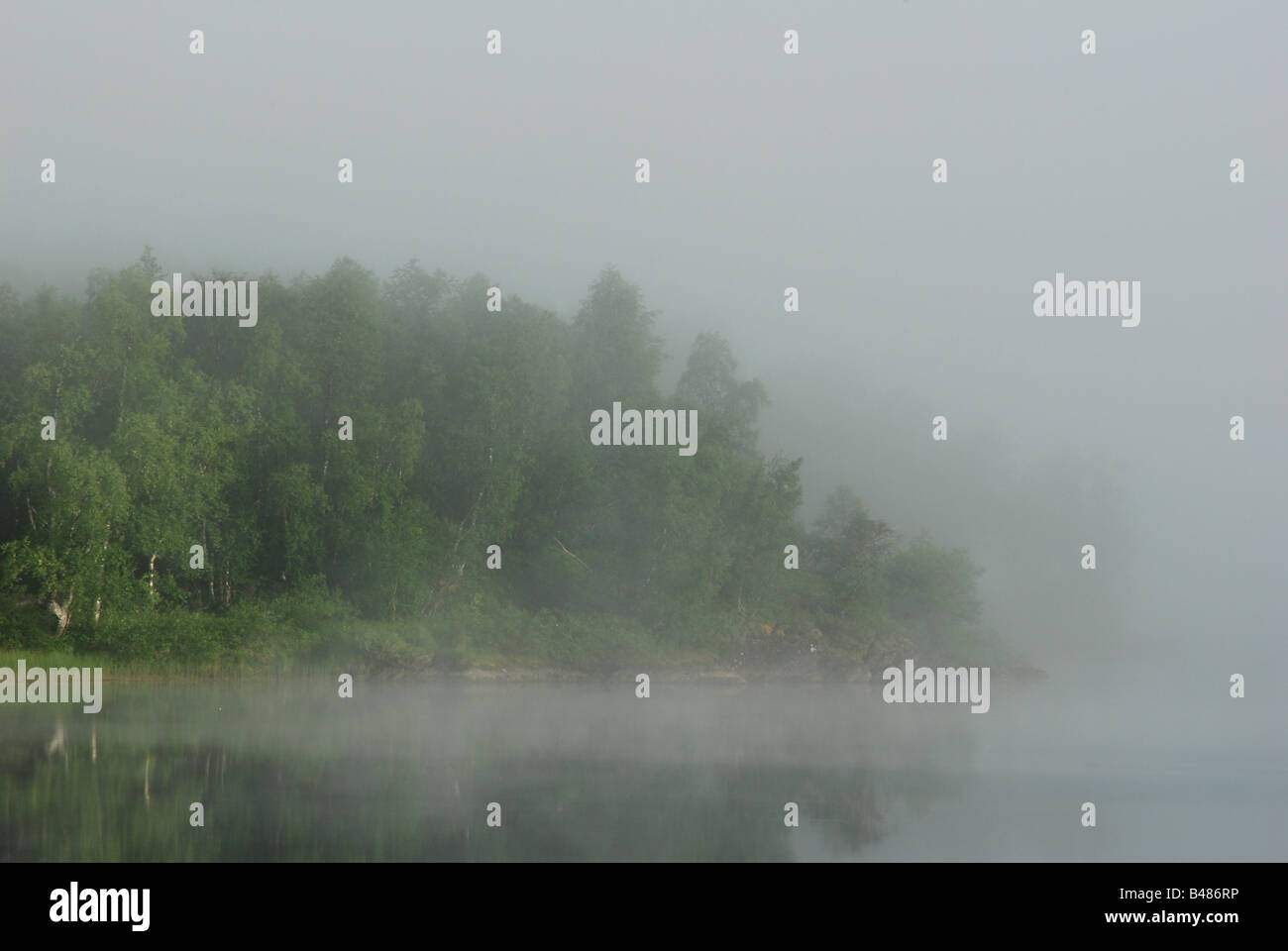 The Ume Alv, river flowing through Hemavan, Vaterbottenslan, Swedish ...