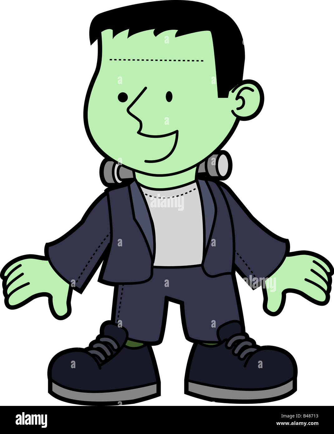 Illustration of young boy as Frankenstein monster Stock Photo - Alamy
