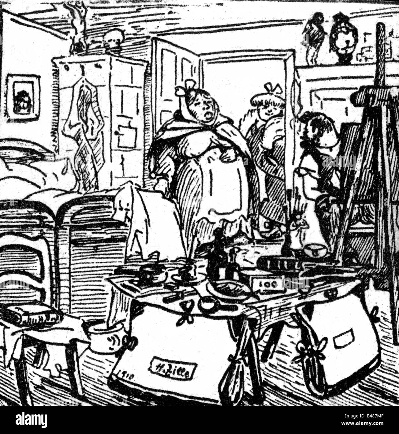 Cartoonist caricature hi-res stock photography and images - Alamy