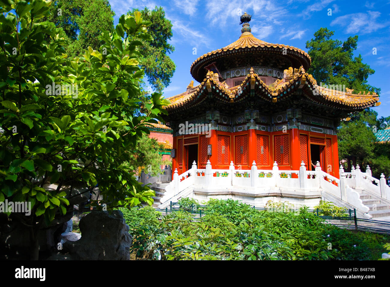 Imperial Garden Forbidden City China Stock Photos & Imperial Garden ...
