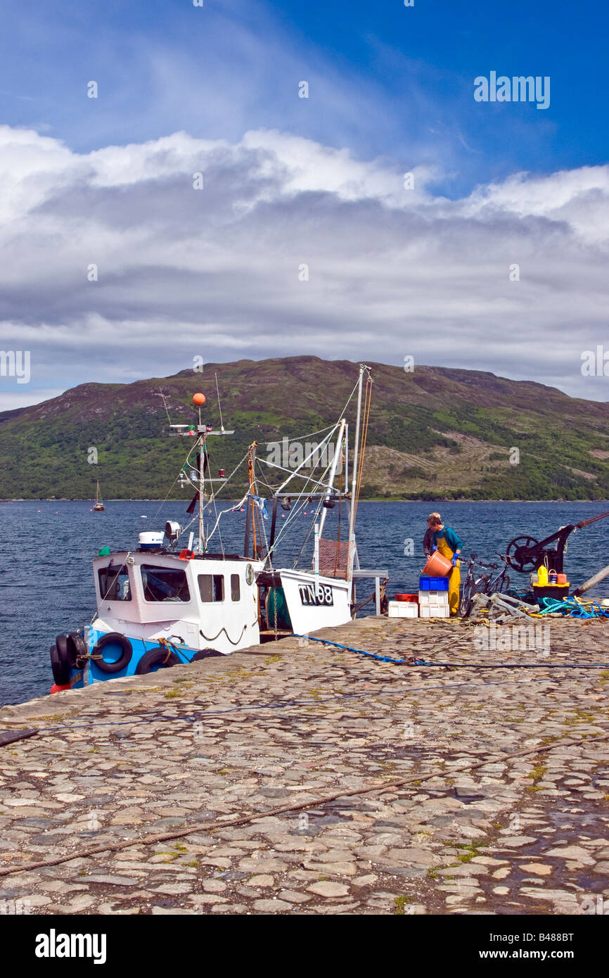 Fishing boats at Isleornsay Isle of Skye Scotland Great Britain UK 2008 ...