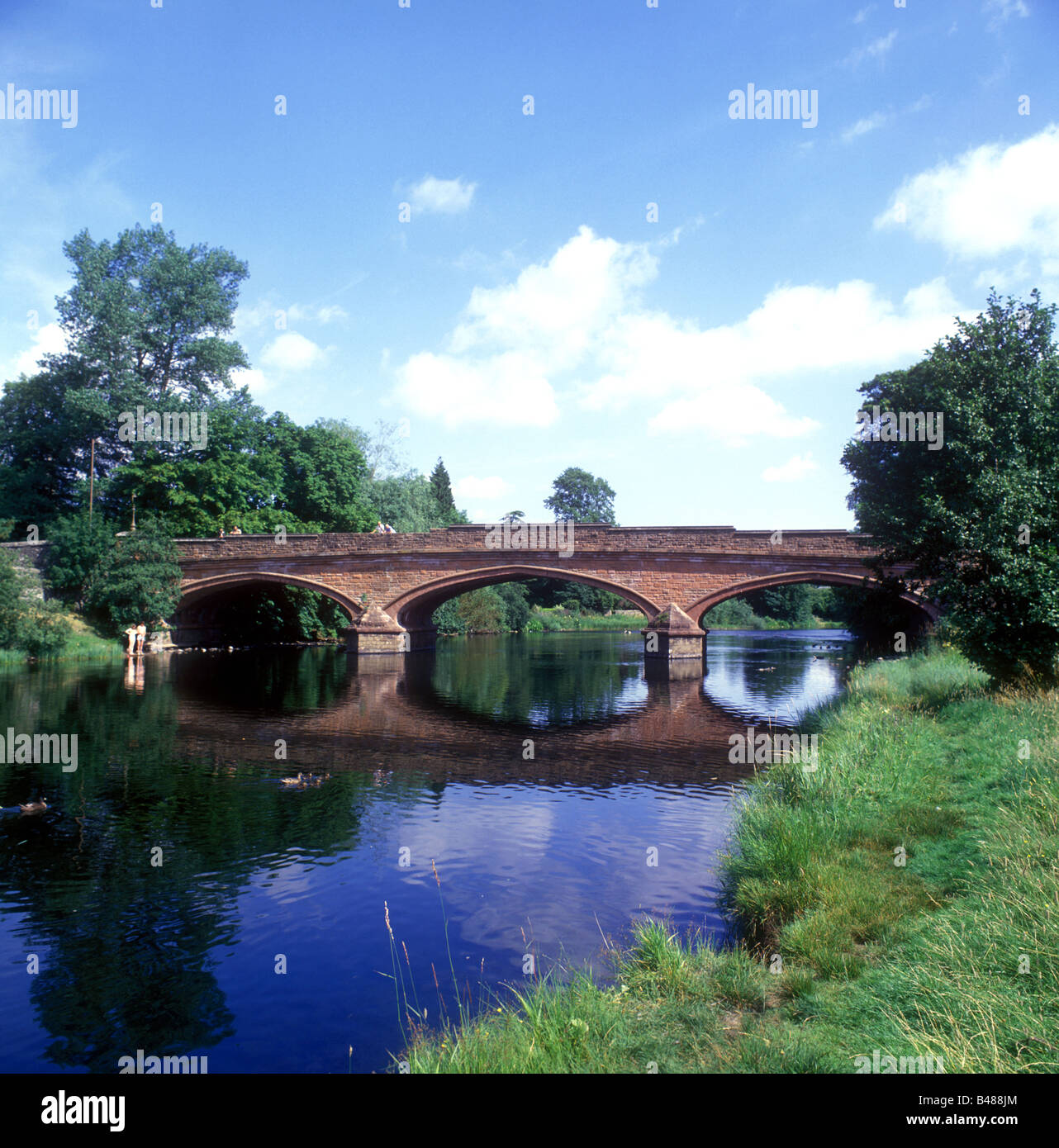 Bridge over the River Teith at Callander, a popular base for touring ...