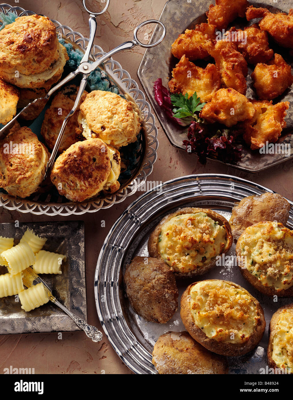 Individual potato scones hi-res stock photography and images - Alamy