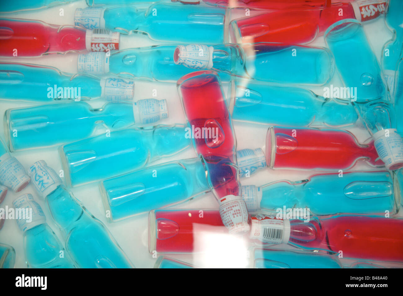 Colorful Japanese Ramune bottles Stock Photo - Alamy