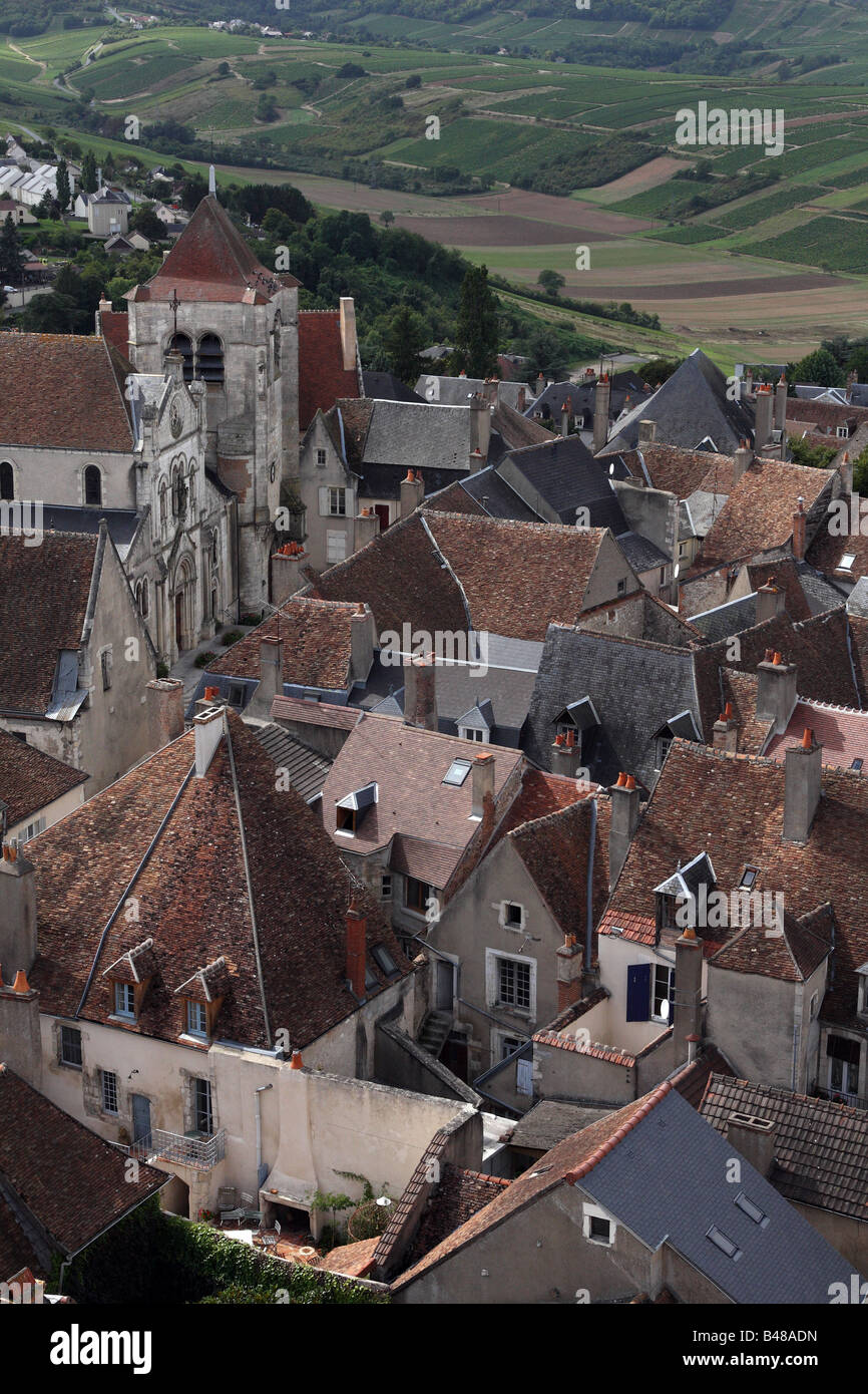 The hilltop town of Sancerre in the Loire valley in France Stock Photo ...