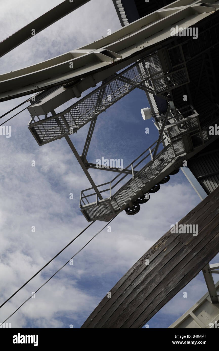 Mountain station of alpine cable car Stock Photo - Alamy