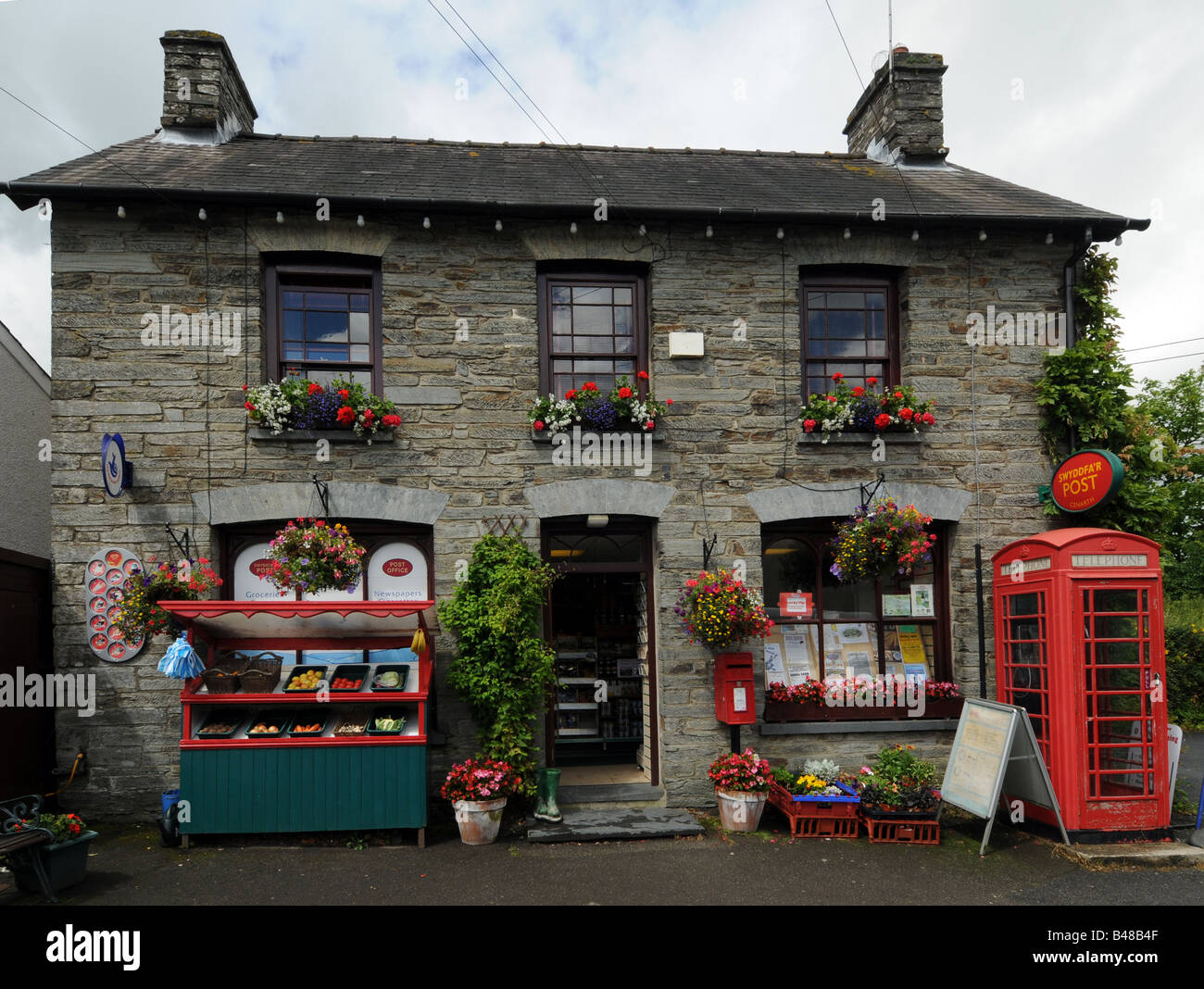 A rural post office in North Wales, Great Britain Stock Photo - Alamy