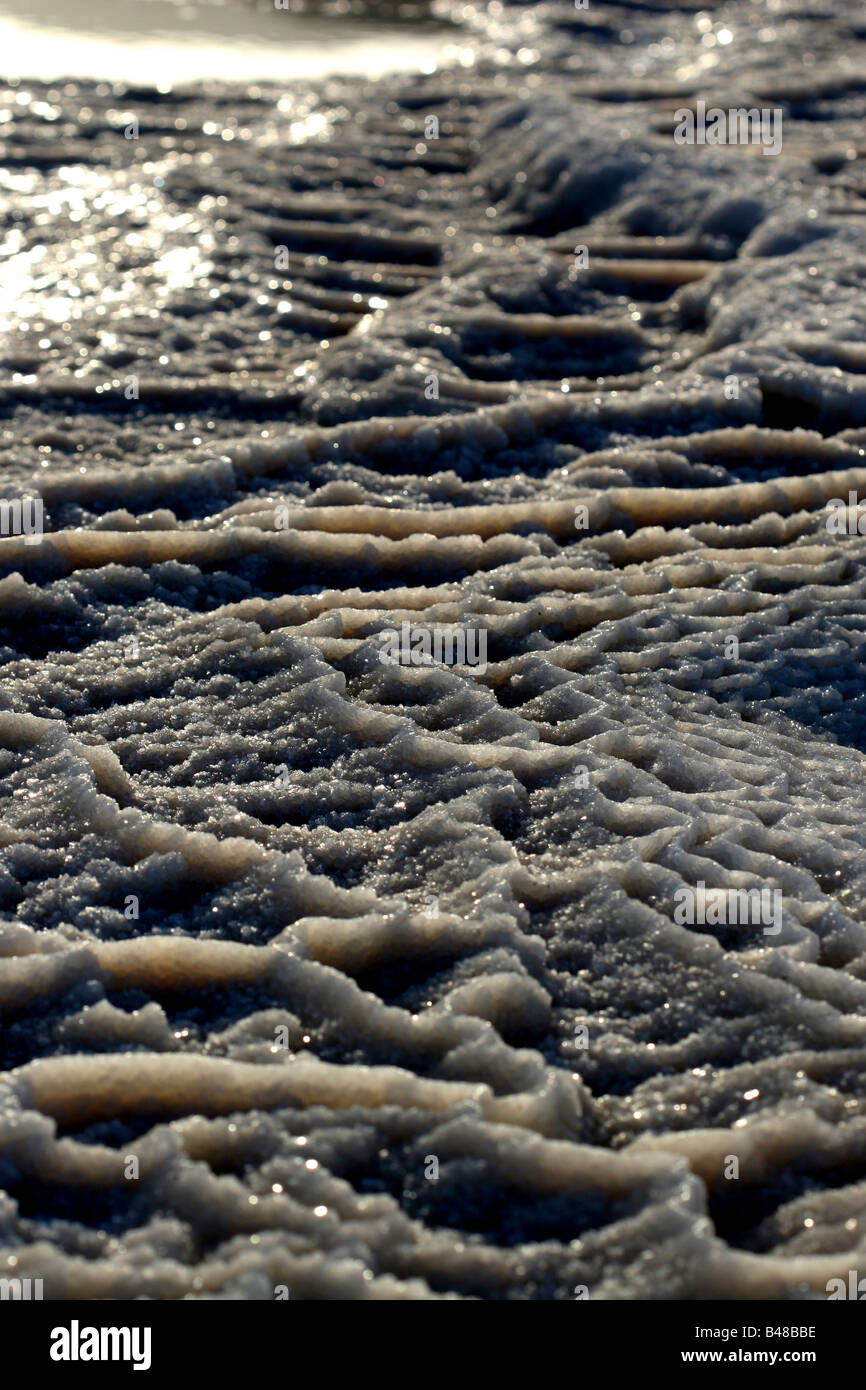Israel Dead Sea Salt formations at dawn Stock Photo - Alamy