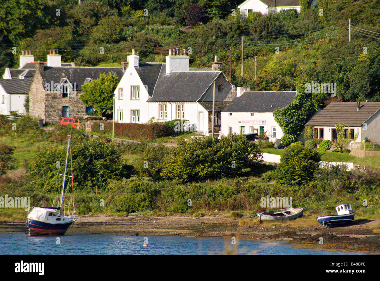 Village of Ardvasar on the Sleat Peninsula Isle of Skye Scotland Stock ...