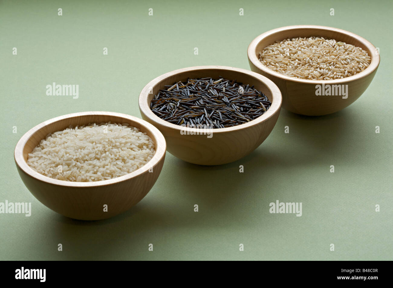 Bowls of assorted rice Stock Photo - Alamy