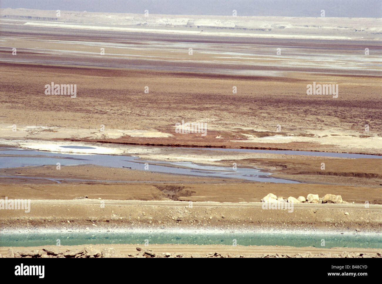 Dried out area of the Dead Sea in Israel Stock Photo - Alamy
