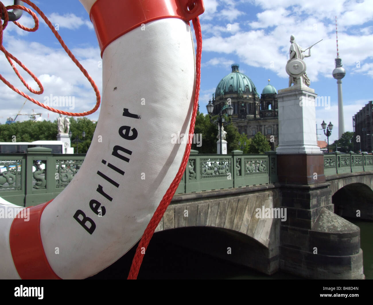 Schloss bridge and cathedral in berlin germany Stock Photo - Alamy