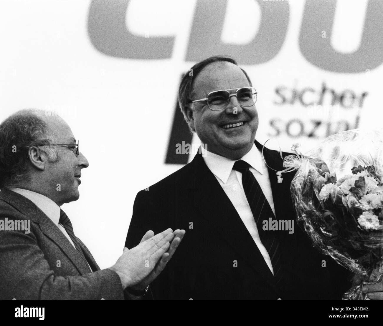 Election campaign german chancellor Black and White Stock Photos ...