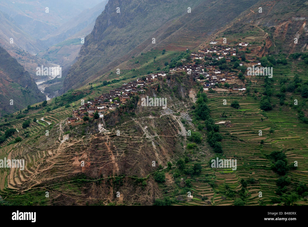 The so called stone village Baoshan was build an a huge rocky plateau ...