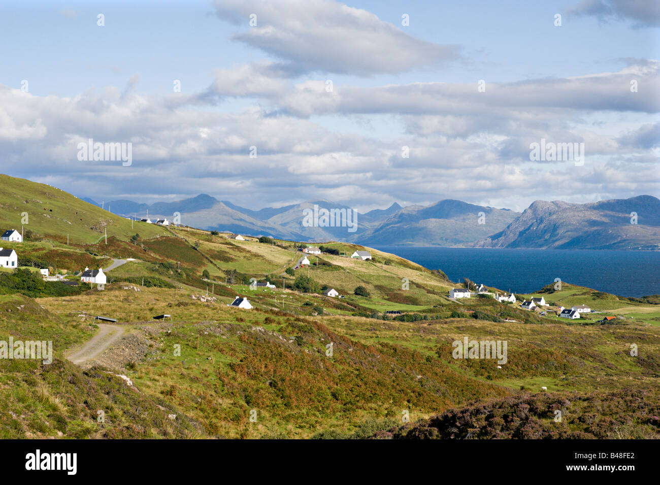 Crofts on the Sleat Peninsula Isle of Skye Scotland Stock Photo - Alamy