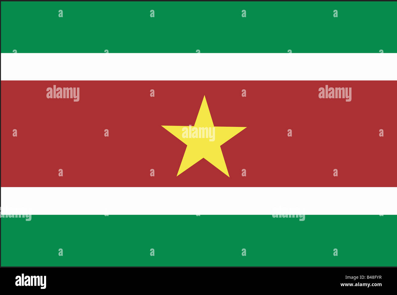 heraldry, emblem, Suriname, national flag, introduced: 25.11.1975 ...