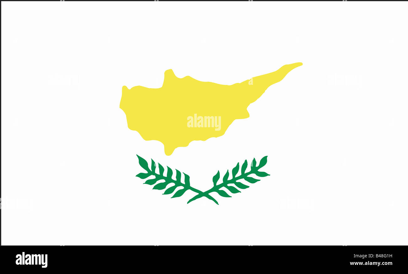 heraldry, emblem, Cyprus, national flag, introduced: 16.8.1960 ...