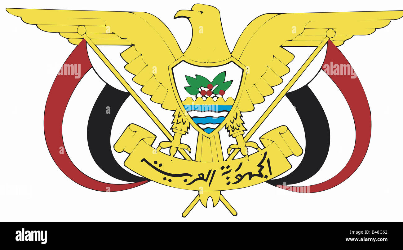 heraldry, emblem, Yemen, national coat of arms, introduced: 24.5.1990 ...