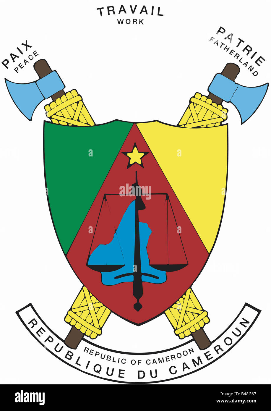 heraldry, coat of arms, Cameroon, , Additional-Rights-Clearance-Info ...