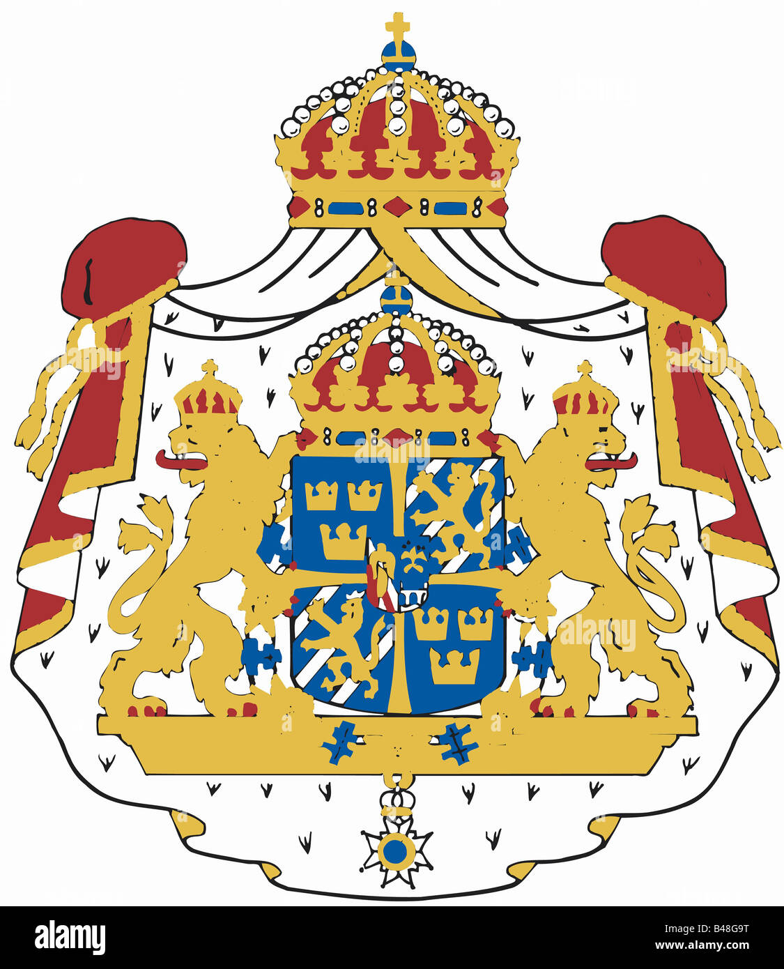 Coat of arms of sweden hi-res stock photography and images - Alamy