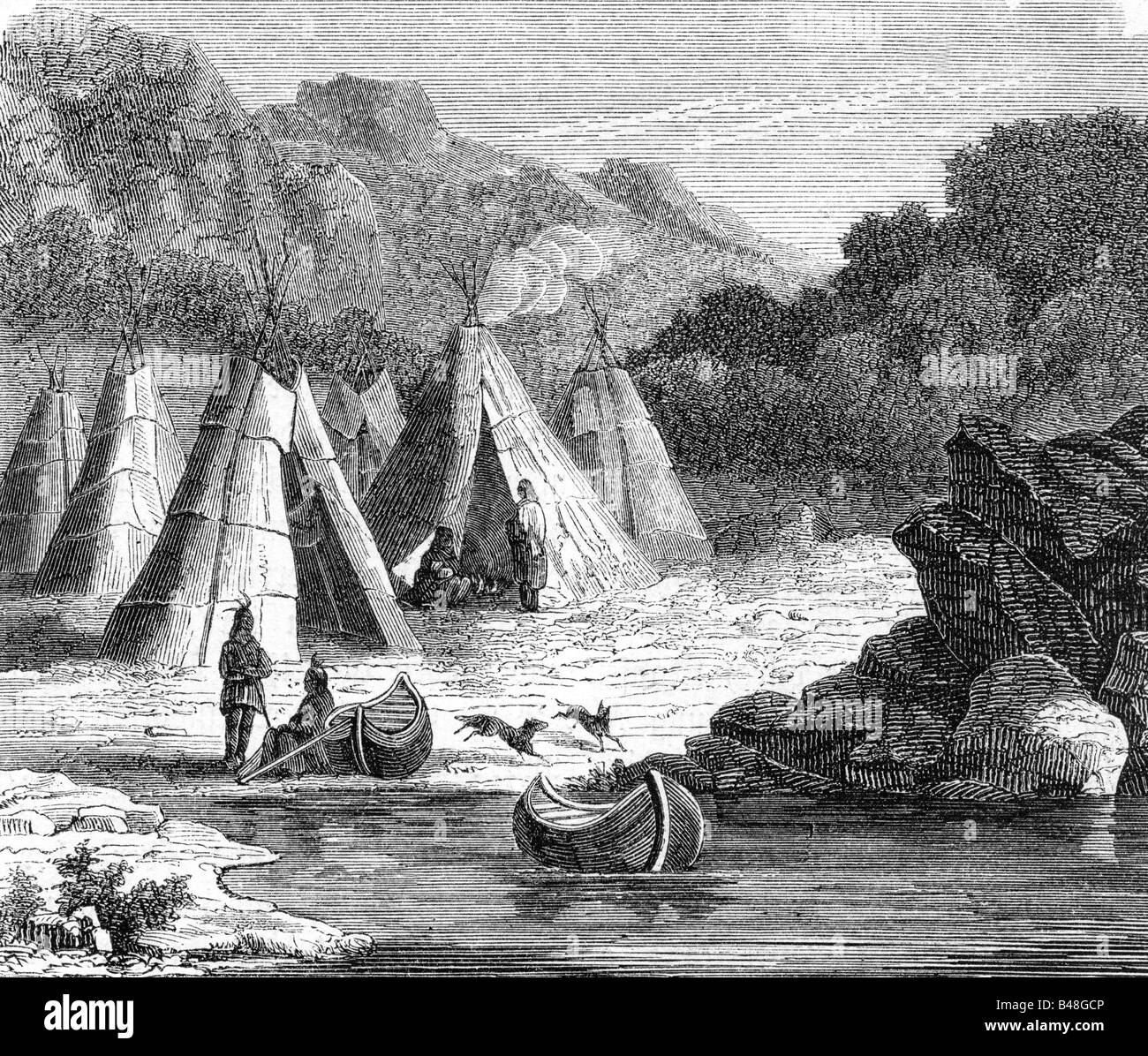 Tipi tipi tipi tipis tipi Black and White Stock Photos & Images - Alamy