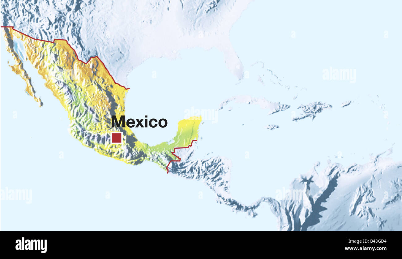 Map of mexico 2000s hi-res stock photography and images - Alamy