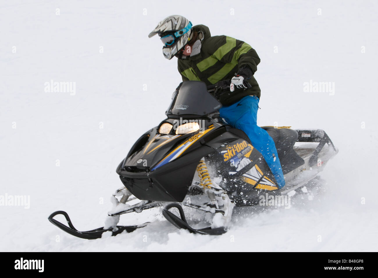 snowmobile adventure tour in Whistler British Columbia Stock Photo - Alamy