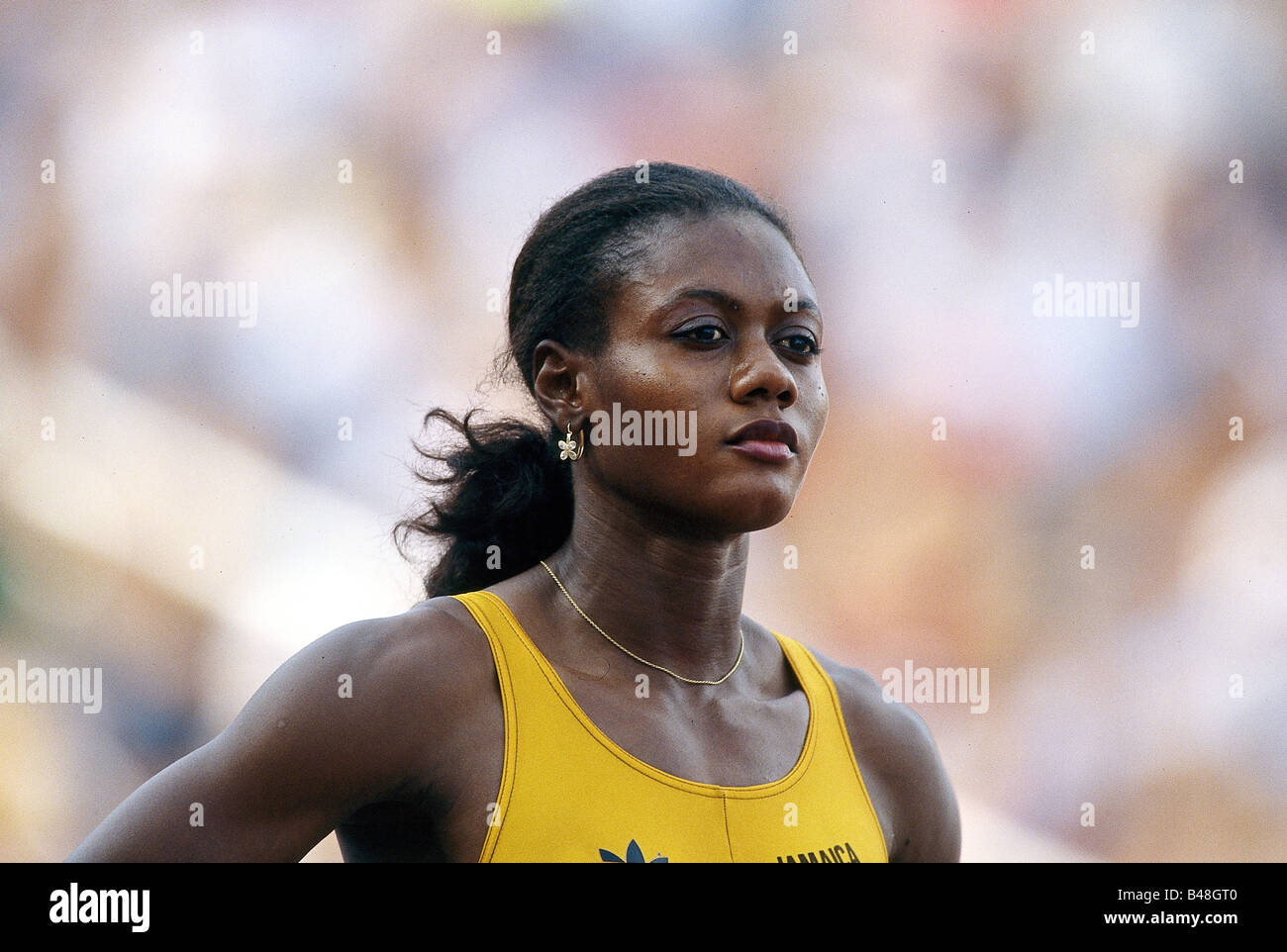 Ottey, Merlene, * 10.5.1960, Slovenian-Jamaican athlete (athletics ...