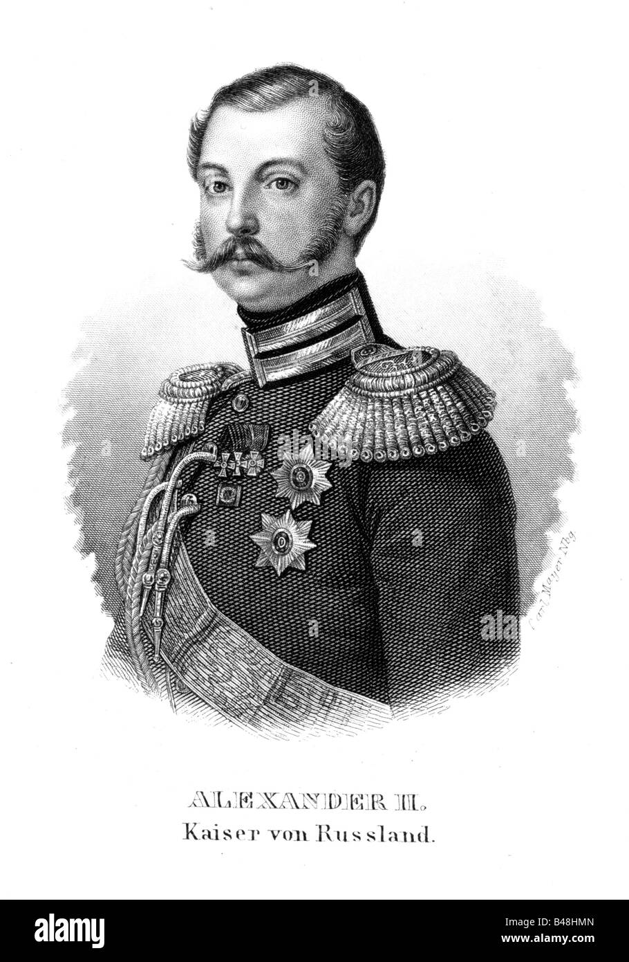 Portrait Emperor Alexander Ii 1818 1881 High Resolution Stock ...