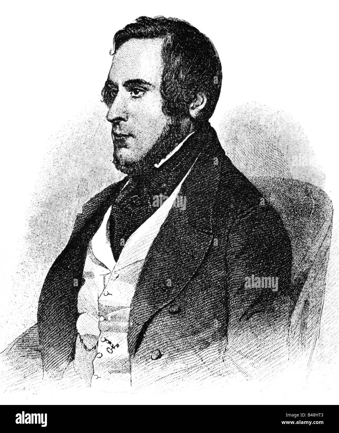 Ebert, Karl Egon von, 5.6.1801 - 1882, German author/writer, portrait ...