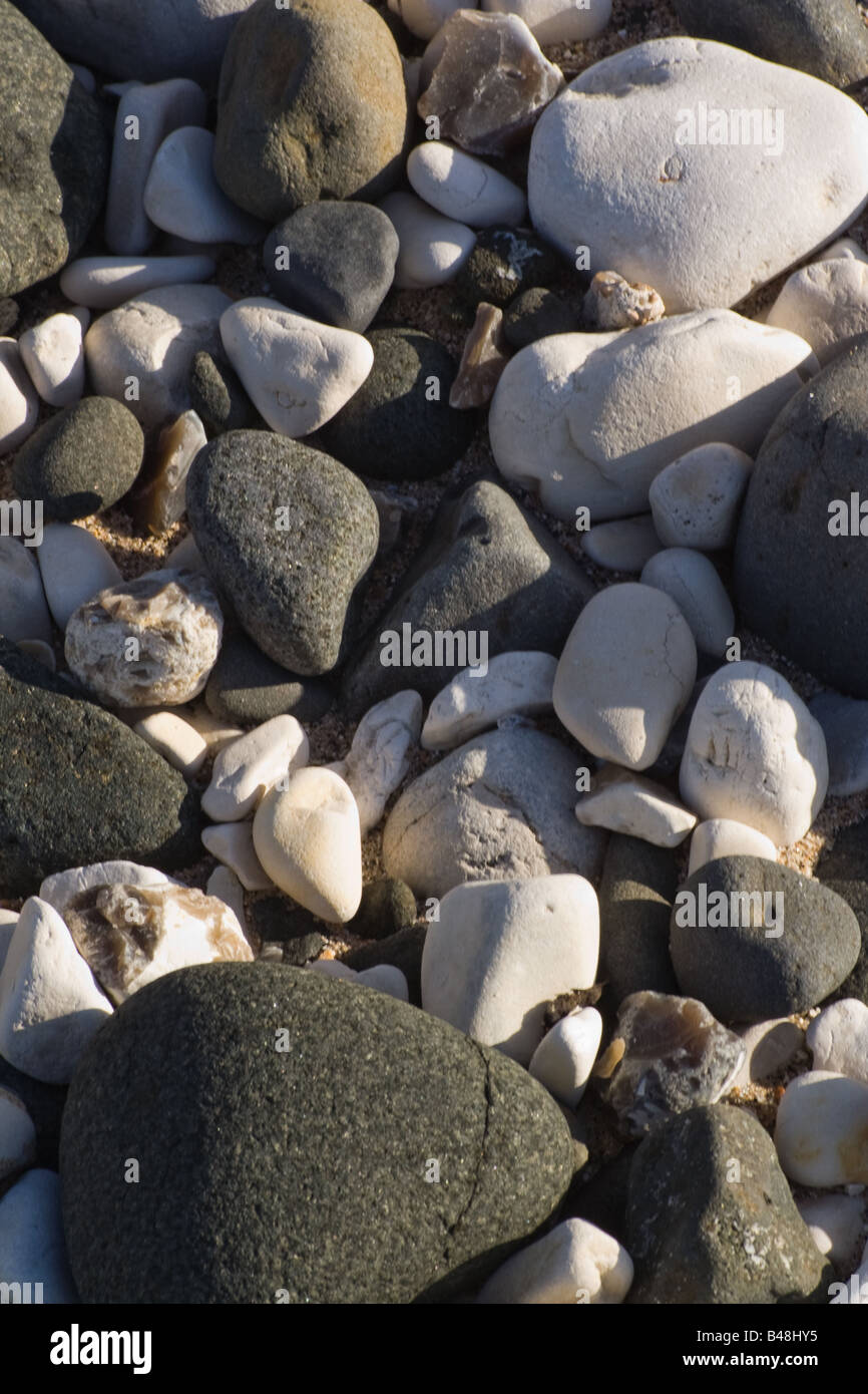 White and Grey Pebbles on Beach Stock Photo - Alamy