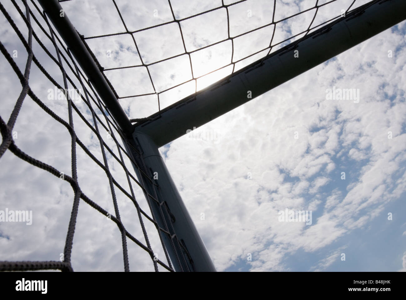 football goal top left corner Stock Photo - Alamy